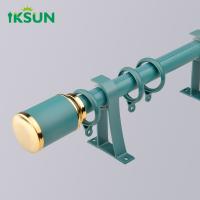 China Factory Modern Roman Rods And Rails Accessories Crystal Head Single 1.2mm Curtain Rod Pole Set for sale