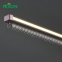 China New Design Good Quality Ceiling Curtain Track LED Lights Curtain Accessories LED Curtain Rail Track for sale