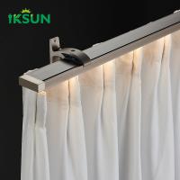 China Industrial Tracklight Curtain Rail System Aluminium Led Light Track For Living Dorm Room for sale