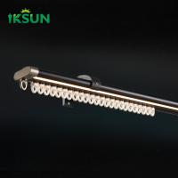China 1.0mm Bendable Curtain Single Track Heavy Duty Aluminum LED Light Track Rail for sale