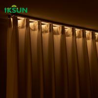China Hot Sale  Double Led Curtain Track Aluminum Wall  Light Rail Window Treatment  For Living Dorm Room for sale