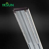 China Patent Durable LED Double Hidden Ceiling Curtain Track  Sliding  Silent Wall  Light Curtain Rail for sale