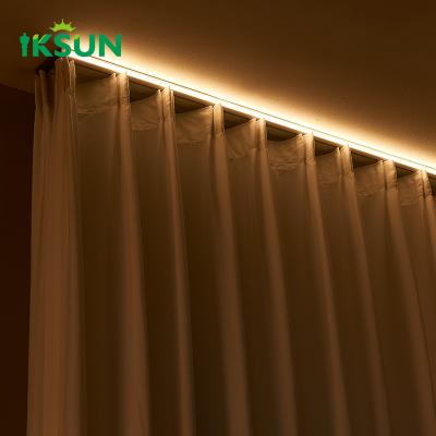 China Silent Led Light  Double  Ceiling Track   Suspended  Recessed Shower  Curtain  Double Rail for sale