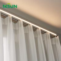 China Durable Linear Light Strip Curtain Track Aluminum Led Lighting System  For Bay Window for sale