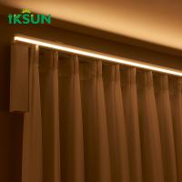 China Modern Smart LED Curtain Track Aluminum Flexible Slide  Linear Tracklight Rail System for sale