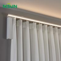 China Modern Smart LED Curtain Track Aluminum Flexible Slide  Linear Tracklight Rail System for sale