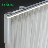 China High Quility LED Motorized Curtain Track Electrophoresis Screwfix Ceiling Mounted Curtain Rail   For Household for sale