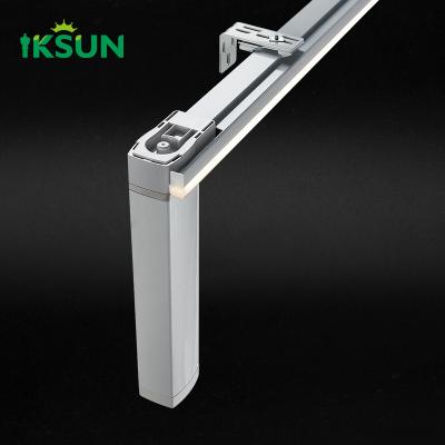 China High Quility LED Motorized Curtain Track Electrophoresis Screwfix Ceiling Mounted Curtain Rail   For Household for sale