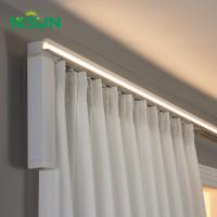 China Facory LED Automatic Curtain Track Selectable Dimmable  Led Rail Light  For Hotel for sale