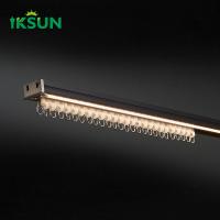 China New Style  LED Light Curtain Track Aluminum Silent Smooth led strip light track for sale