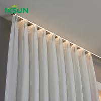 China Wholesale Led Light Rail Curtains Track With Curtain  Tracks Accessories For Living Dorm Room for sale