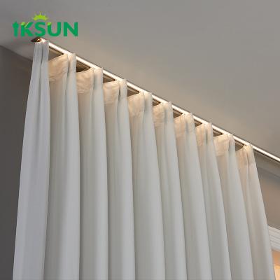 China Wholesale Led Light Rail Curtains Track With Curtain  Tracks Accessories For Living Dorm Room for sale