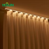 China Wholesale Led Light Rail Curtains Track With Curtain  Tracks Accessories For Living Dorm Room for sale