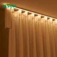 China Modern Aluminum Motorized Curtain Track Dimmable Led  Light Strip Track For Hotel for sale