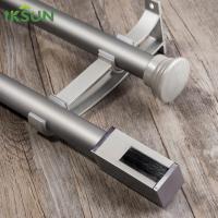 China Hot Sale Aluminum Heavy Duty Curtain Rods Roman Curtain Rods And Rails Curtain Poles Accessories for sale