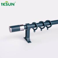 China 1.2mm Aluminum Fashion Roman Rods Curtain Pole Set For Living Dorm Room for sale