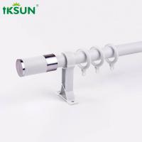 China New Smooth Mute Curtain Rods Aluminum Roman Rods And Rails Accessories for sale