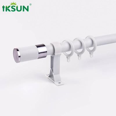 China New Smooth Mute Curtain Rods Aluminum Roman Rods And Rails Accessories for sale