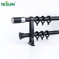 China Heavy Duty  Aluminum Smooth Mute Curtain Rod Fashion Roman Rod For Curtain Accessories for sale