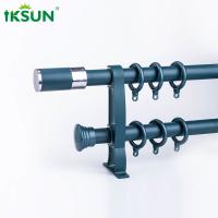 China Heavy Duty  Aluminum Smooth Mute Curtain Rod Fashion Roman Rod For Curtain Accessories for sale