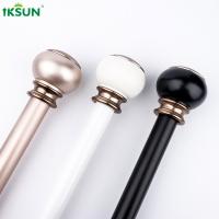 China 28mm Modern Curtain Rod Top Mounted Double Roman Pole With Brackets Fittings Set For Home for sale