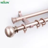 China High Quality Curtain Rod Aluminum Alloy Ceiling Mouted Roman Pole Window Treatment  For  Office for sale