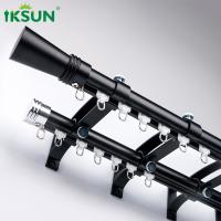 China Manufacturer  Aluminum Alloy Roman Rod Custom Material Window Curtain Poles  For Windows for sale