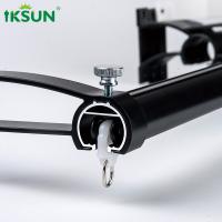 China Manufacturer Aluminum Roman Poles  Smooth Mute Curtain Rods With Round Finials Rings Brackets for sale