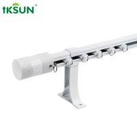China High Quality Roman Rod Aluminum Fashion Curtain Pole Of The Slide Invisible-Designed Bracket Curtain Rods And Rails for sale