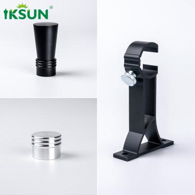 China High Quality Roman Rod Aluminum Fashion Curtain Pole Of The Slide Invisible-Designed Bracket Curtain Rods And Rails for sale