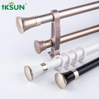 China Adjustable Window Curtains Rod Sliding Recessed Roman Rod With Accessories For Hotel Home for sale