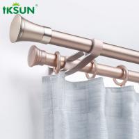 China Decorative Roman Rod Aluminum Heavy Duty Ceiling Mount Curtain Rods Set For Home Decoration for sale
