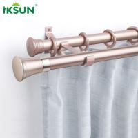 China Hot Sale Fashion Roman Pole Not Fade Single And Double Curtain Pole For Home Or Office for sale