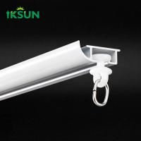 China Strong Load-Bearing Force  Bendable Track Sliding Aluminum Blind Curtain Track For inner opening windows for sale