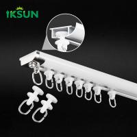 China Strong Load-Bearing Force  Bendable Track Sliding Aluminum Blind Curtain Track For inner opening windows for sale