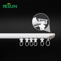 China Fast Fit Window Ultra Thin Track  Bendable Track Optional Curtain Rail For Home for sale