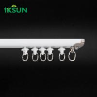 China Unique Design No Drilling Curved Rail Aluminium Curtain Track With Accessories For Household for sale