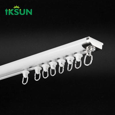 China Easy Assembled Screwfix Bendable Track Aluminium Not Fade Curtain Rail For Household for sale