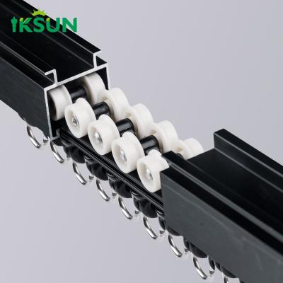 China Manufacturer Aluminium Classic Design  Curtain Track Ceiling Mounted  Curtain Rail Window Decoration for sale