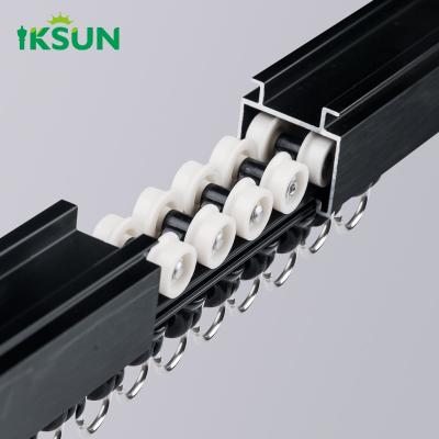 China Wholesale High Quality Aluminium Curtain Track Wall Mounted Curtain Rail Window Treatment for sale