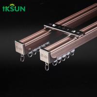 China Contemporary Aluminium Matte Texture  Curtain Track Luxury Design Curtain Rail For Hotel for sale