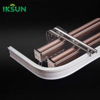 China Popular Primary Aluminium Curtain Rail Recessed Double  Curtain Track System For Bathroom for sale