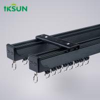 China Long-Lasting Luster Curtain Rail Single Aluminium Curtain Track For Convenient Installation With Mute Strip for sale