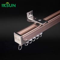 China Long-Lasting Luster Curtain Rail Single Aluminium Curtain Track For Convenient Installation With Mute Strip for sale
