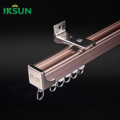 China Electrophoresis Concave Design Curtain Track Double Curtain Rail  With Nano Mute Companion for sale