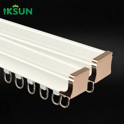 China Easier Installation And Disassembly Aluminum alloy Curtain Track Smooth Mute Noise Reduction  Curtain Rail for sale