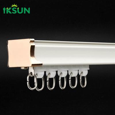 China Fast Fit Wall Mounted Curtain Track  Aluminum Good Impact Resistance Curtain Rail For Hospital for sale
