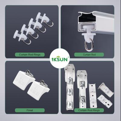 China Effortless Gliding Durable Design Curtain Rail  Aluminum  Curtain Track System  For Privacy for sale