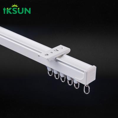 China Double Aluminum Effortless Gliding Drop Ceiling Shower-Curtain Track Rail   For Bathroom for sale