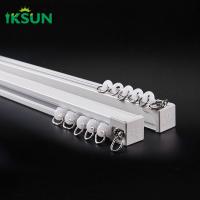 China Modern Invisible Design Curtain Track Double Curtain Mute Rail Track Multiple Colors Bracket for sale